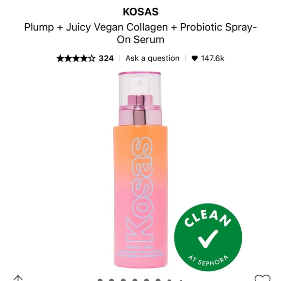 Kosas | Skincare | 2 Kosas Plump Juicy Vegan Collagen Probiotic Sprayon ...